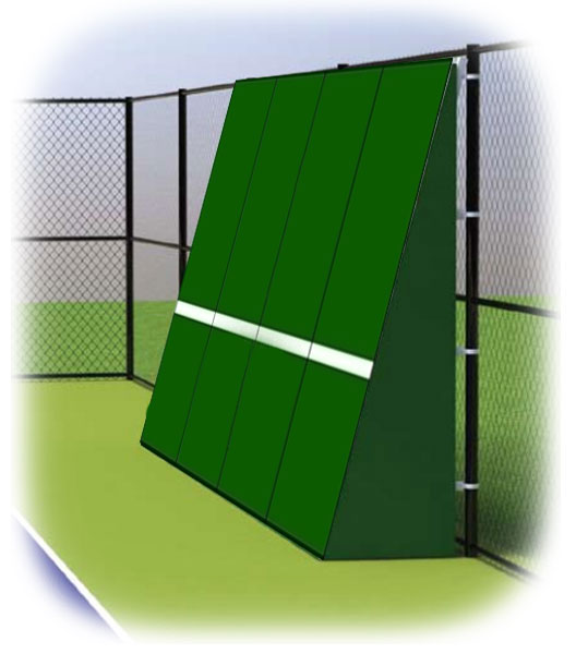 Rally Master 10' x 16' Back-Sloped Tennis Backboard (8°) - North State ...