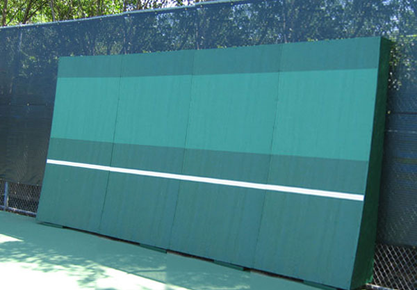 REAListic 8'H x 16'W Dual-Curved Tennis Backboard