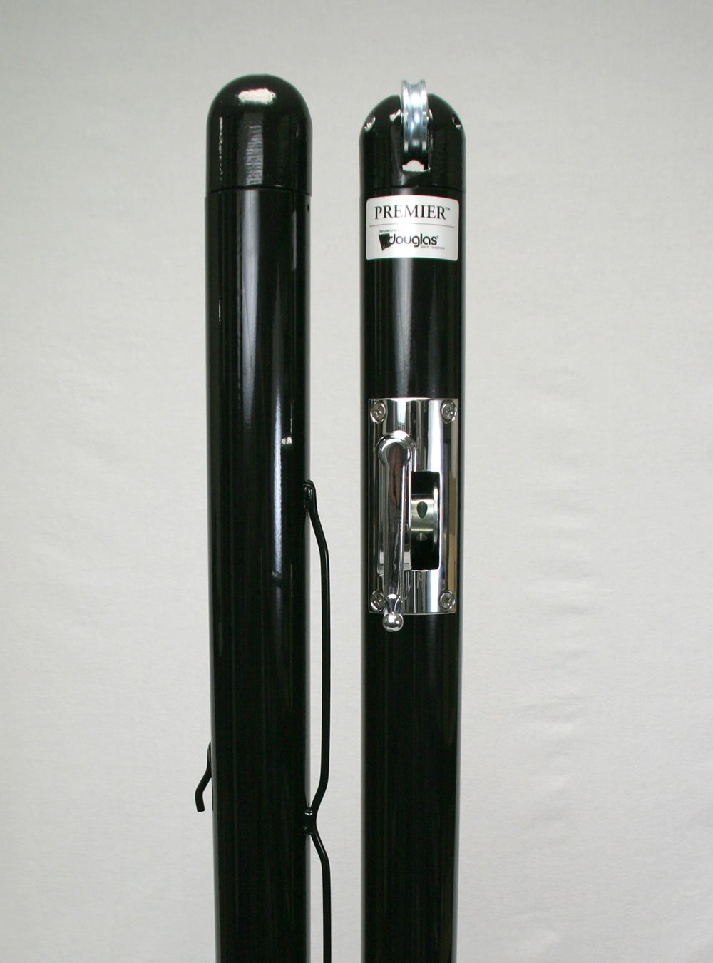 Douglas Premier™ RD-36 Pickleball Posts 3" OD, 36" Above Ground (Black ...